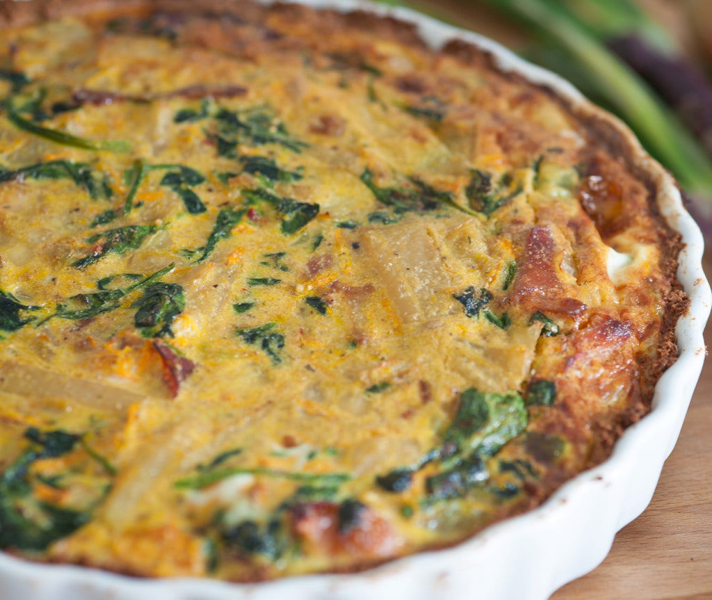 Bacon Cheddar Spinach Quiche - North Conway Olive Oil Company